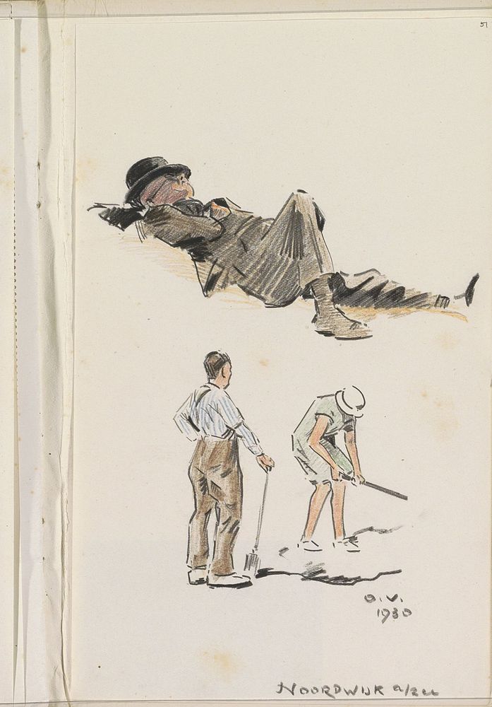 Slapende man op het strand | Free Photo Illustration - rawpixel