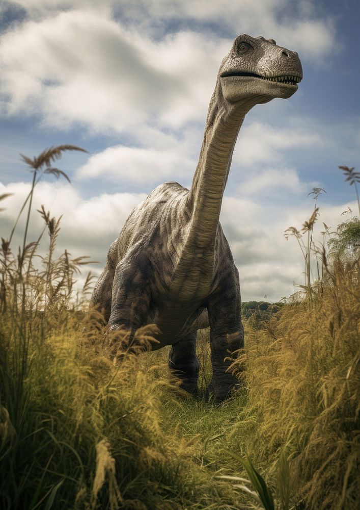 Dinosaur grass animal plant. | Free Photo - rawpixel