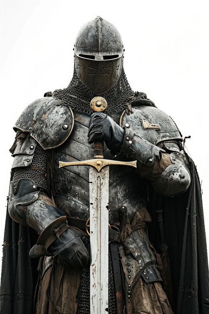 Knight holding sword weapon architecture | Free Photo Illustration ...