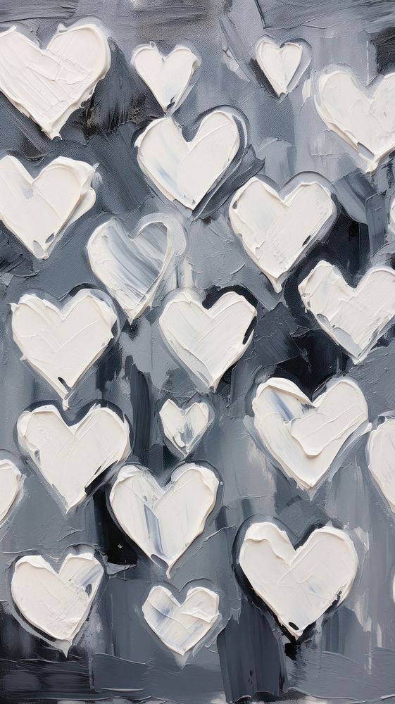 Heart shapes backgrounds creativity abstract. | Premium Photo ...