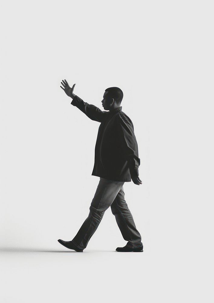 Person waving walking silhouette standing | Free Photo - rawpixel