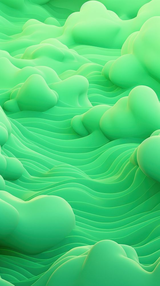 Green waves pattern backgrounds tranquility | Free Photo Illustration ...