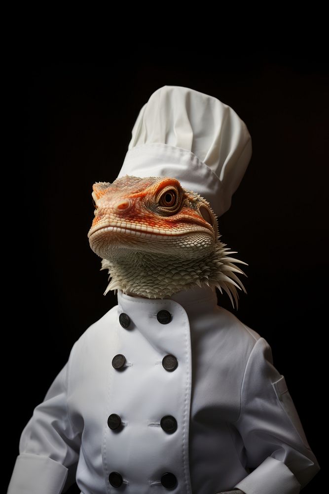 Lizard animal chef portrait. | Premium Photo - rawpixel