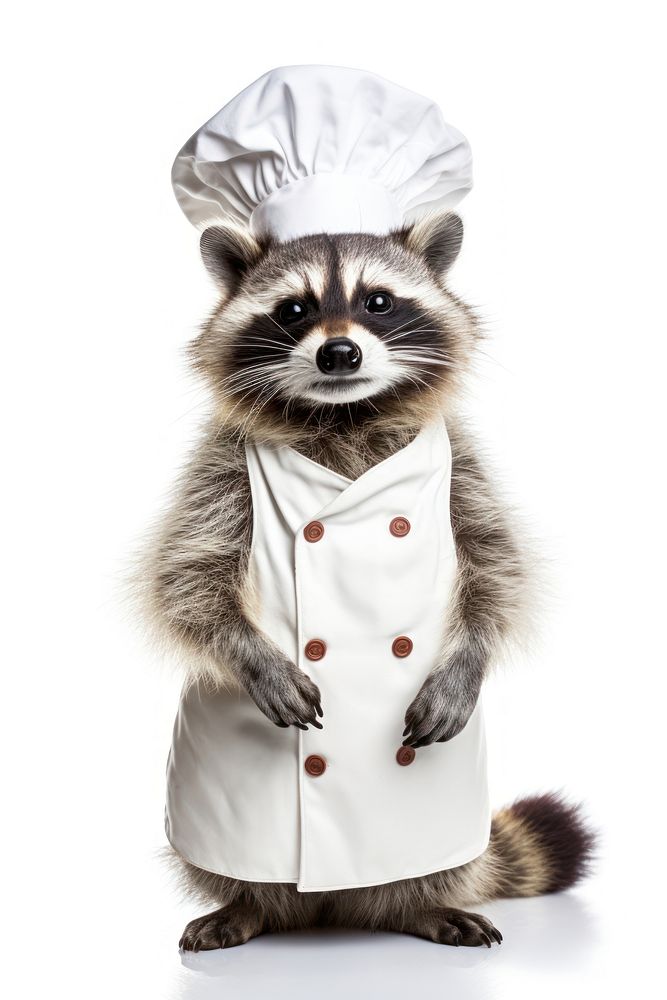 Raccoon mammal animal chef | Free Photo - rawpixel