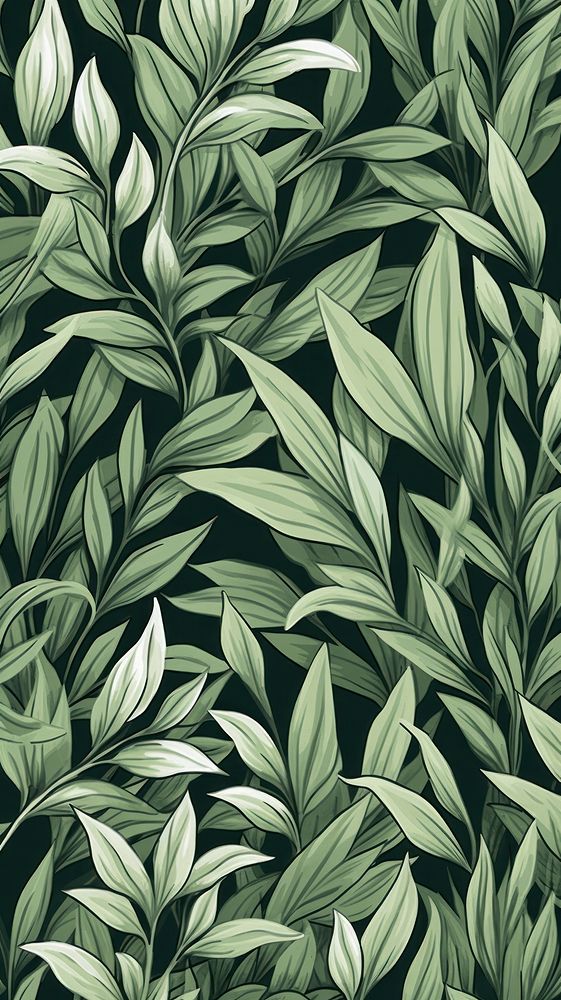 Sage green plants leaves pattern | Premium Photo Illustration - rawpixel