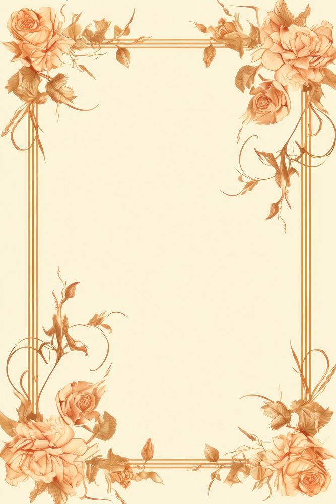 Rose thorn frame backgrounds painting | Premium Photo Illustration ...