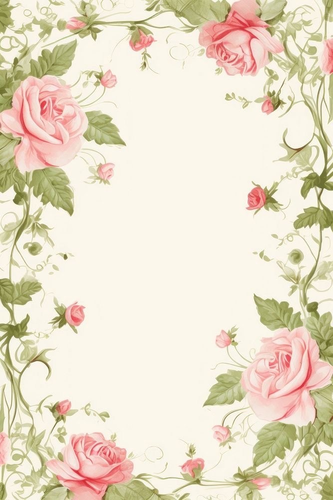 Rose thorn frame backgrounds pattern | Free Photo Illustration - rawpixel