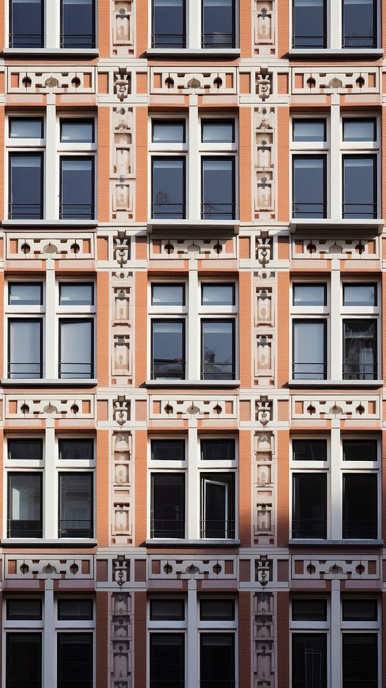 Msterdum building pattern architecture window | Premium Photo - rawpixel
