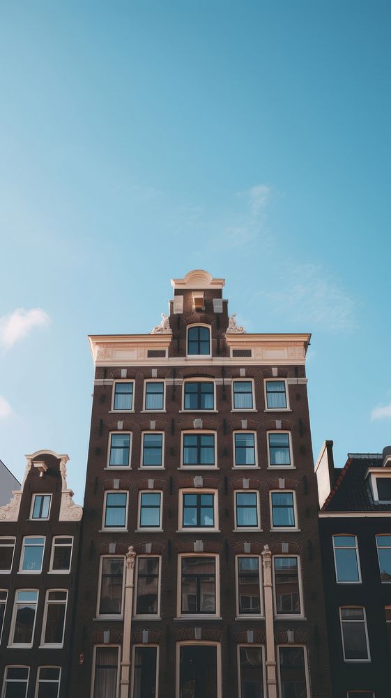 Amsterdam building pattern architecture window | Premium Photo - rawpixel