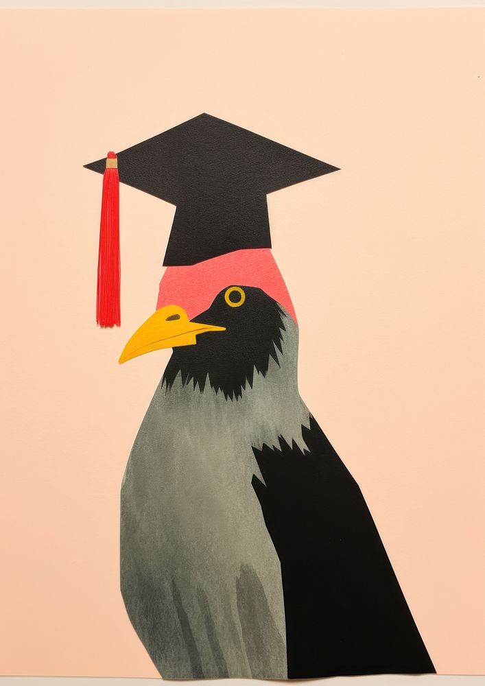 Chicken wearing graduation hat animal | Free Photo Illustration - rawpixel