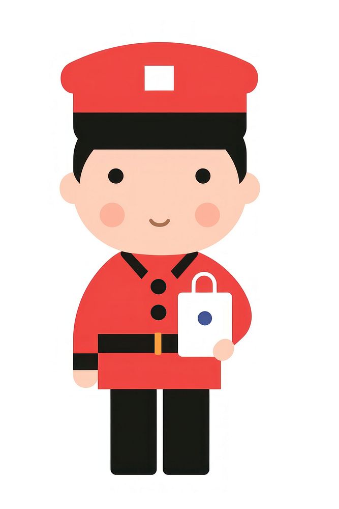 Flat design character postman cartoon | Premium Photo Illustration ...