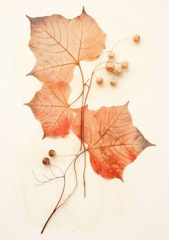 Real Pressed coral ivy plant | Free Photo - rawpixel