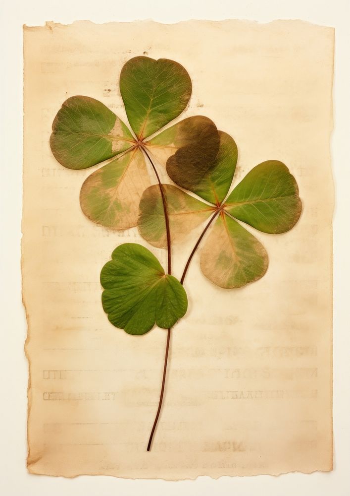 Real Pressed Shamrock leafs plant | Premium Photo - rawpixel