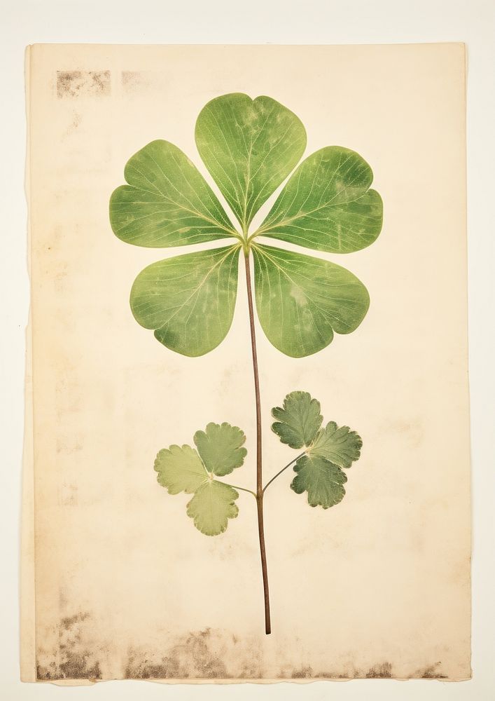 Real Pressed Shamrock leaf plant | Free Photo - rawpixel