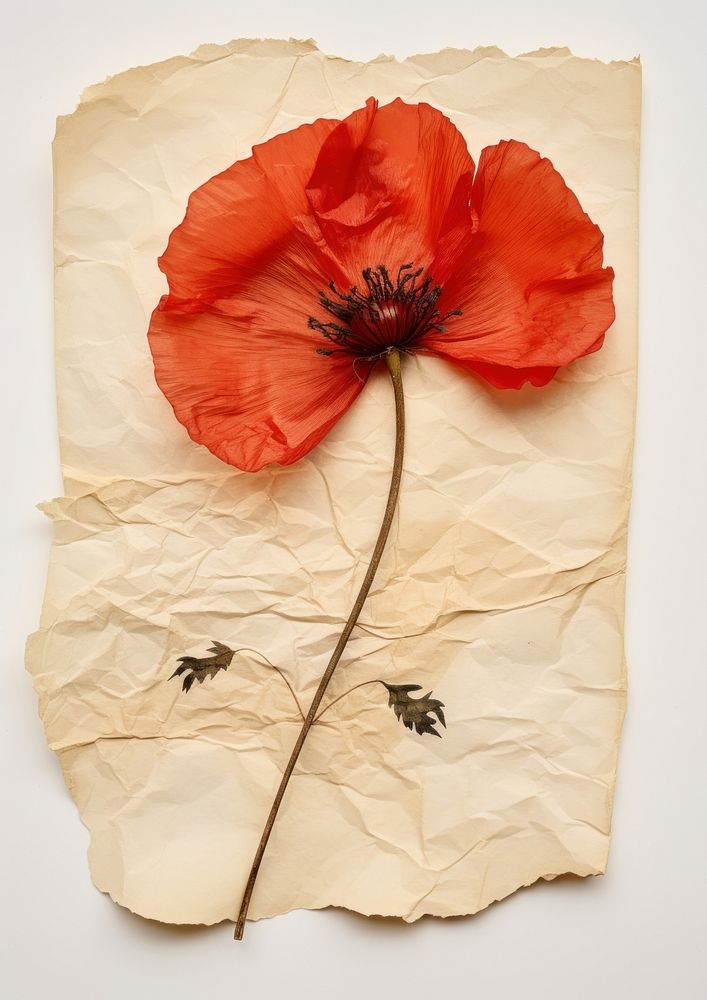 Real Pressed red poppy flower | Premium Photo - rawpixel