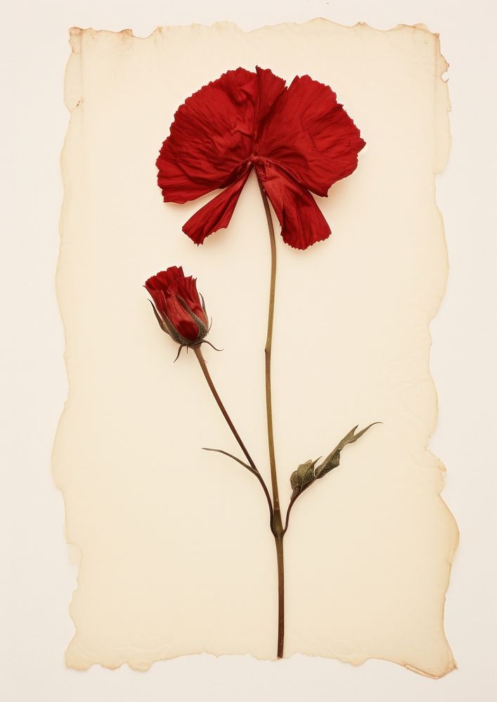 Real Pressed red carnation flower | Free Photo - rawpixel