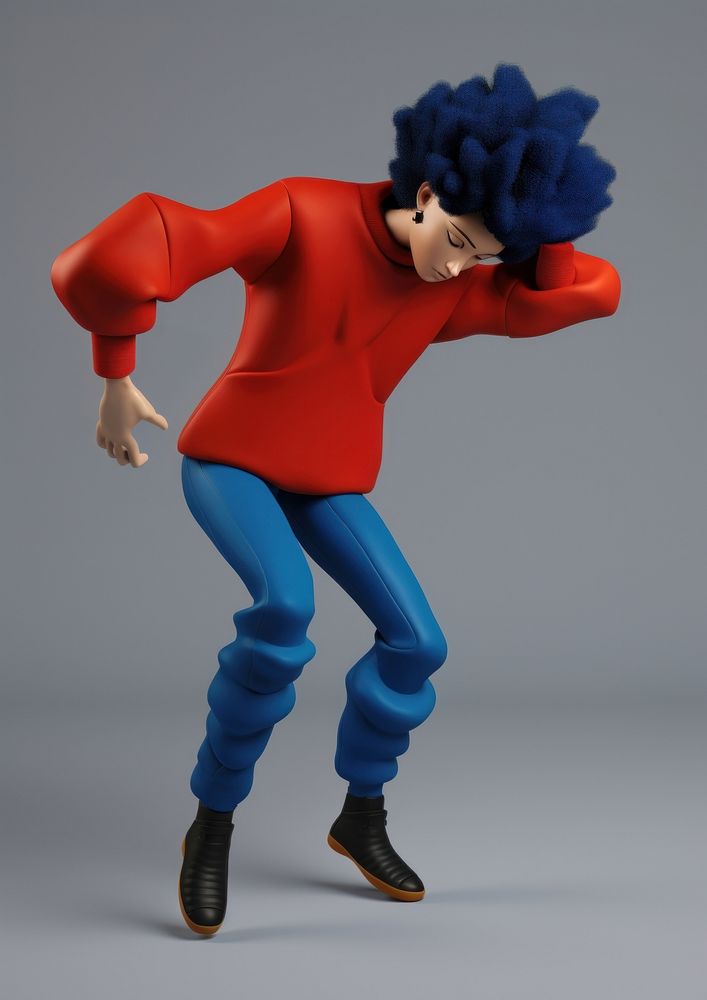 Figurine cartoon blue toy. AI | Premium Photo Illustration - rawpixel