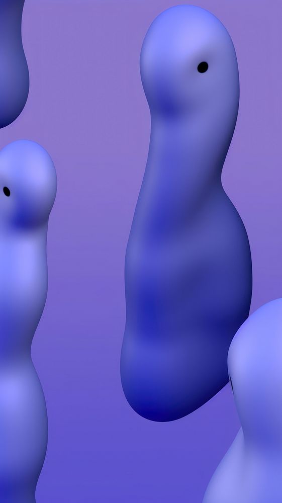 Abstract wallpaper cartoon purple person. | Premium Photo Illustration ...