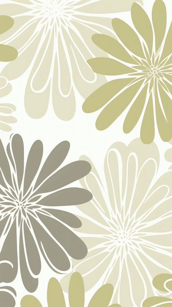 Green flower pattern backgrounds wallpaper. | Free Photo Illustration ...