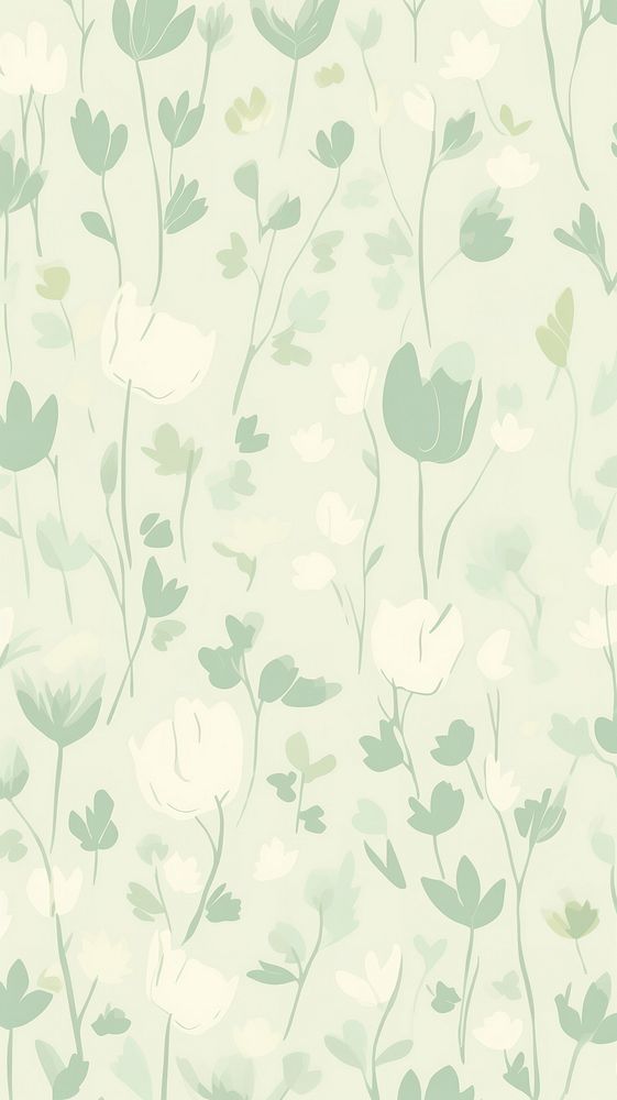 Green flower pattern backgrounds wallpaper. | Premium Photo ...