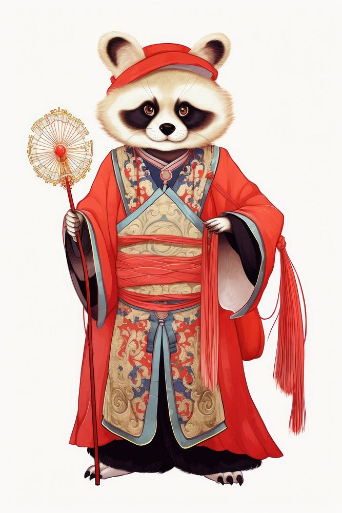 Redpanda costume tradition cartoon. | Free Photo Illustration - rawpixel
