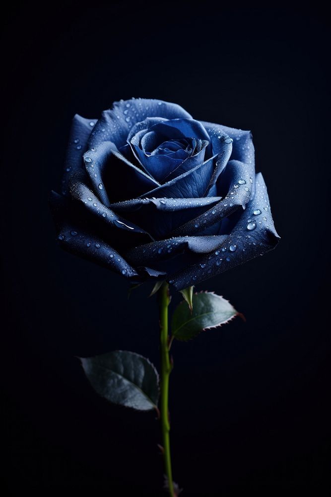 Navy blue rose flower plant | Premium Photo - rawpixel