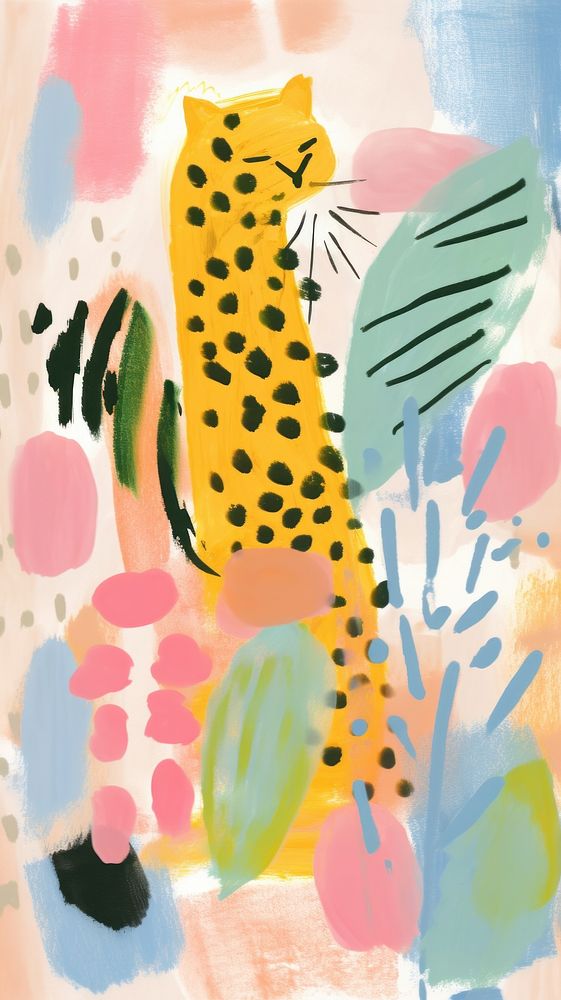 Summer wallpaper art abstract painting. | Free Photo Illustration ...