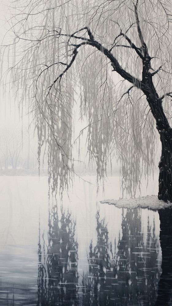 Willow tree outdoors nature. | Free Photo Illustration - rawpixel