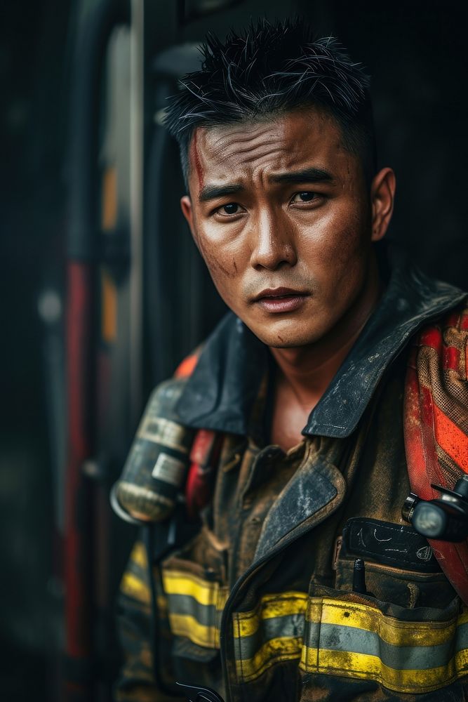 Filipino man firefighter adult architecture | Free Photo - rawpixel