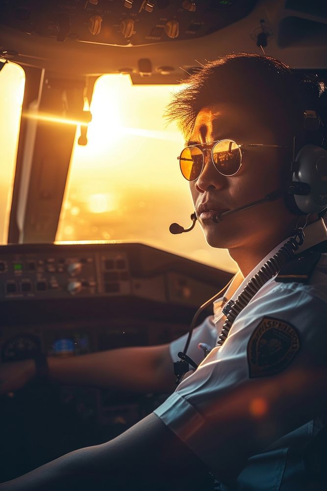 Filipino man pilot airplane aircraft | Free Photo - rawpixel
