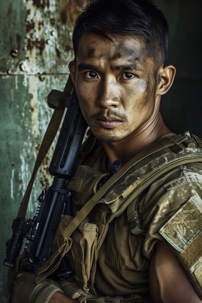 Filipino man soldier military weapon | Free Photo - rawpixel