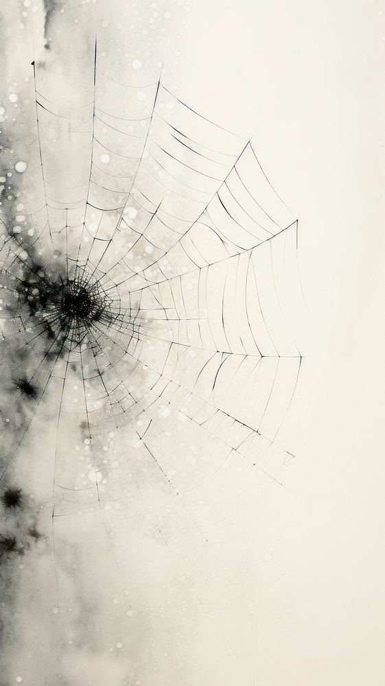 Backgrounds spider spider web monochrome. | Premium Photo Illustration ...