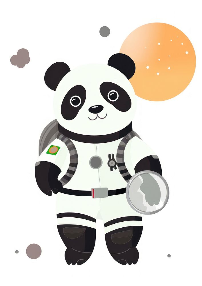 Illustration panda spacesuit representation astronaut | Premium Photo ...