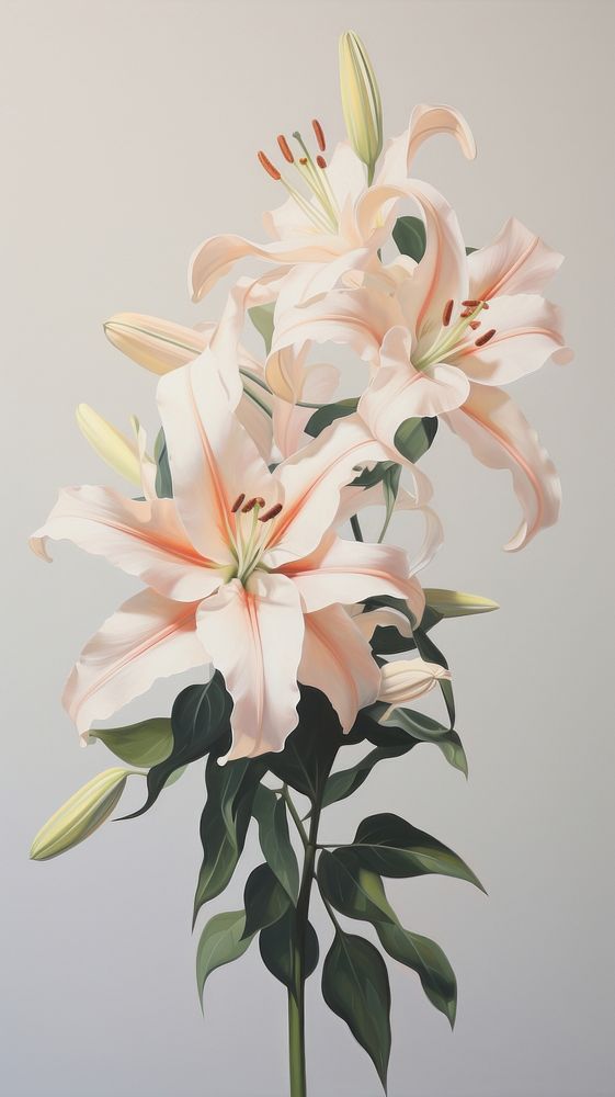 Lily flower plant inflorescence. | Premium Photo Illustration - rawpixel