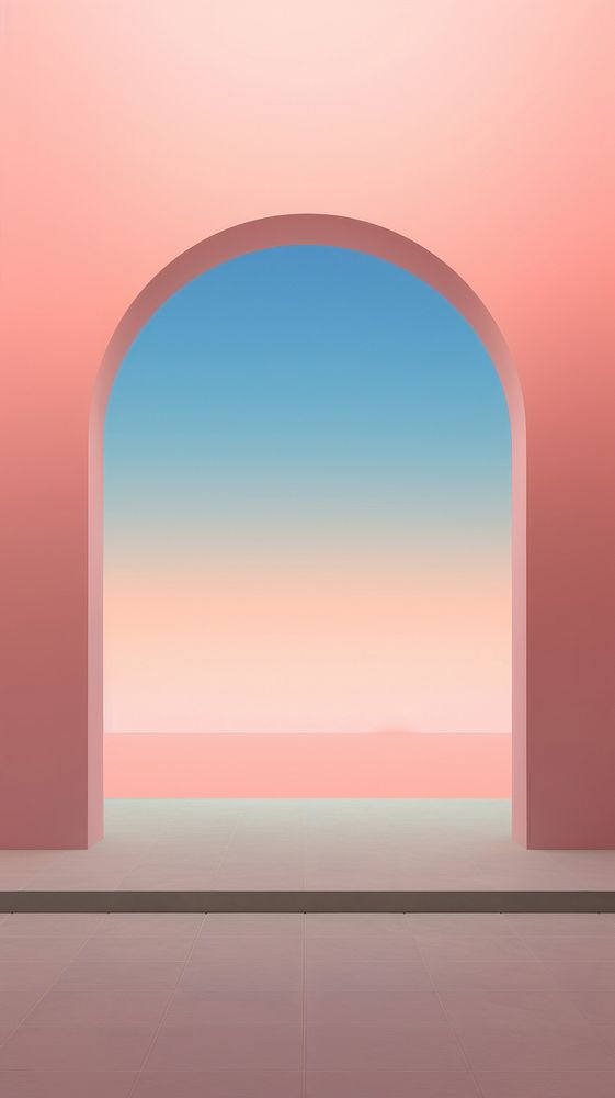 Minimal space arch window architecture | Premium Photo Illustration ...