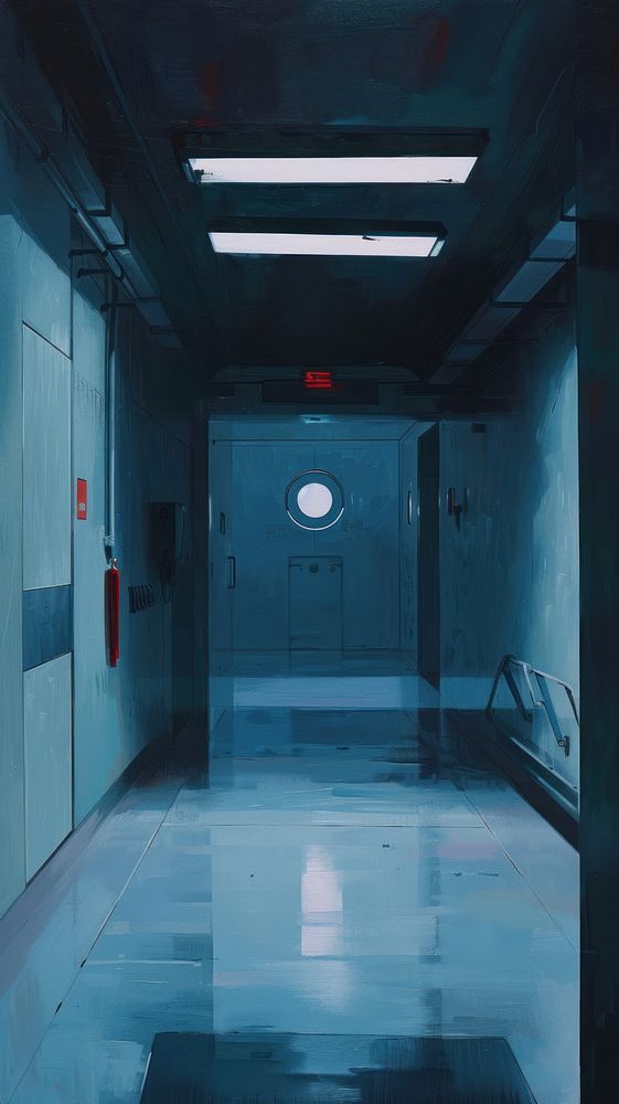Minimal space Hospital architecture corridor | Free Photo Illustration ...