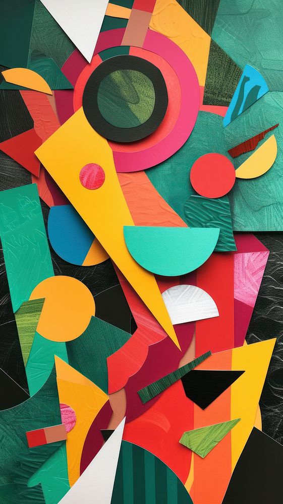 Colorful cut paper collage abstract | Premium Photo Illustration - rawpixel