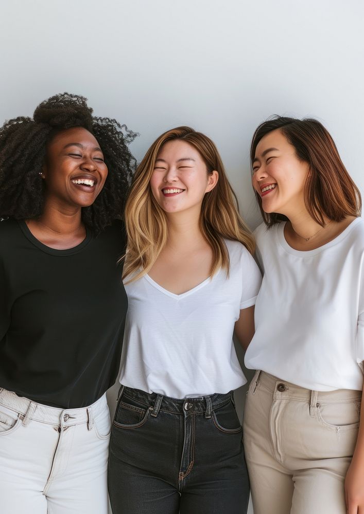 3 happy women laughing person | Free Photo - rawpixel