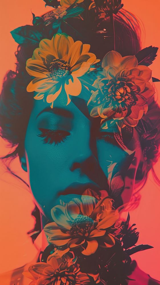 Story background women flower art | Premium Photo Illustration - rawpixel