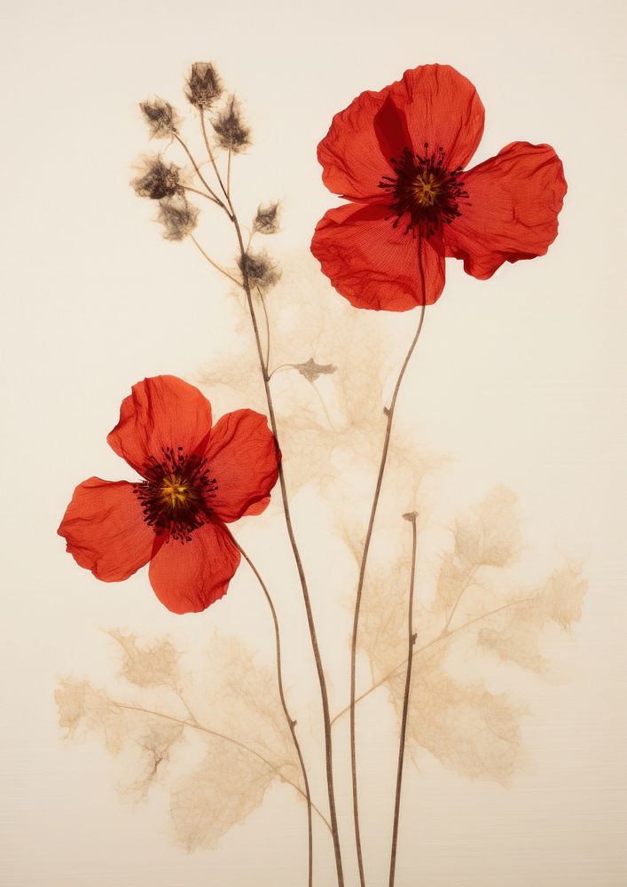 Real Pressed red flowers poppy | Premium Photo - rawpixel