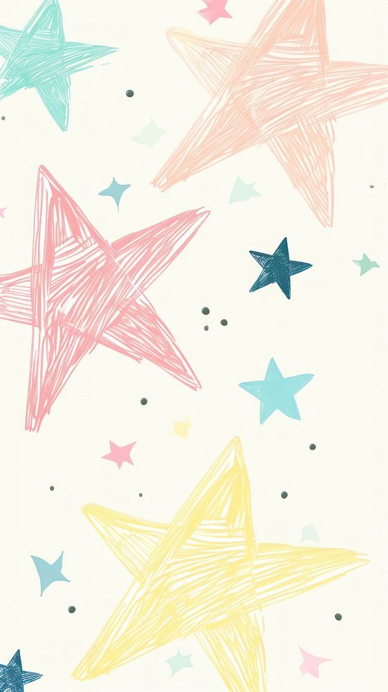 Cute star illustration paper backgrounds | Premium Photo Illustration ...