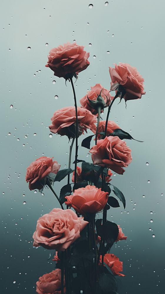 Roses fallin sky like rain | Free Photo - rawpixel