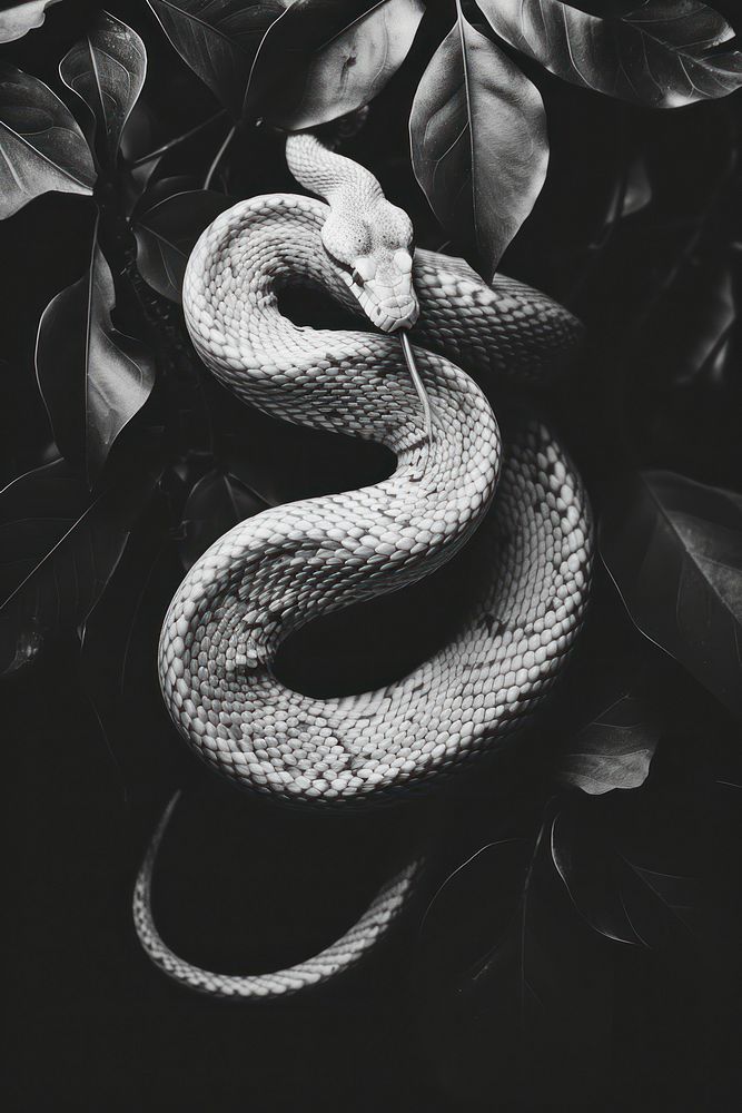 Snake snake black reptile. | Free Photo - rawpixel