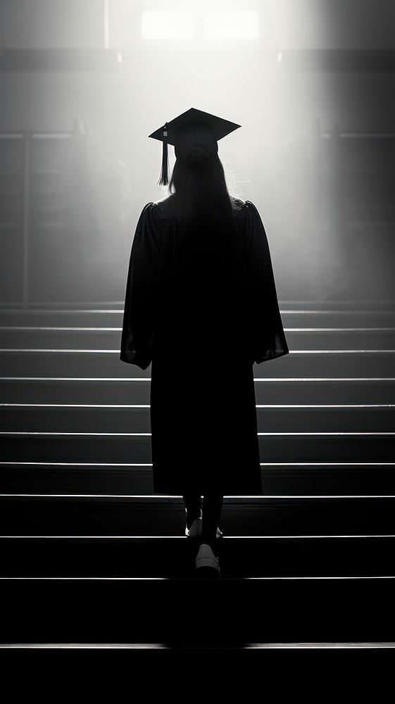 Graduated student graduation monochrome light. | Free Photo - rawpixel
