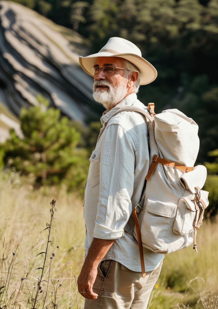 Backpack bag backpacking landscape adventure. | Free Photo - rawpixel