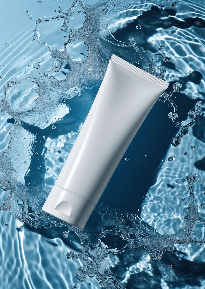 Tube packaging toothpaste cosmetics swimming | Free Photo - rawpixel