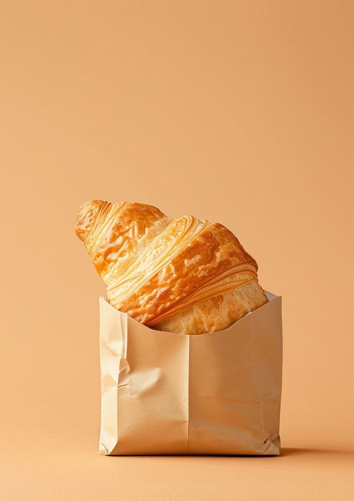 Croissant packaging bread food viennoiserie. | Free Photo - rawpixel