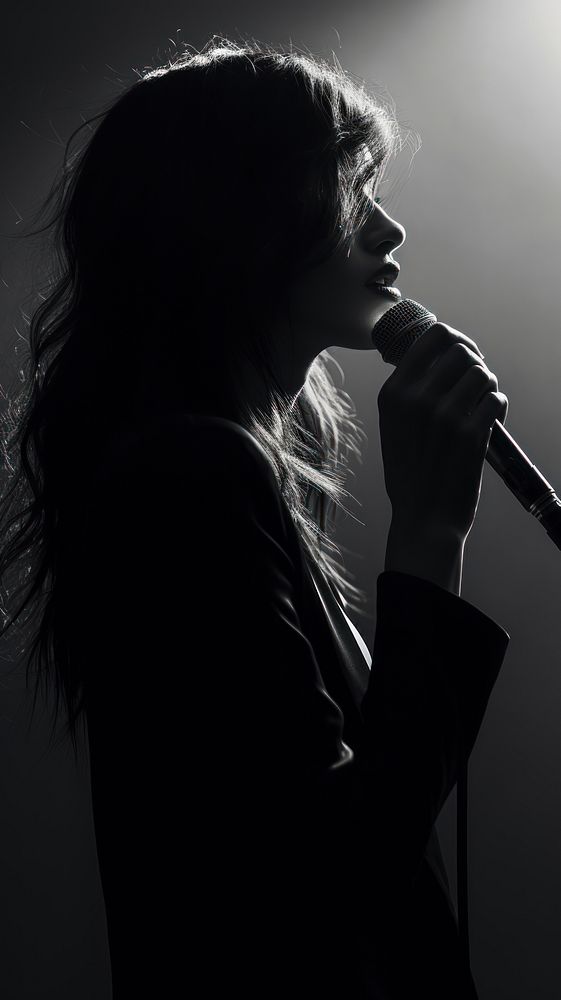 Photography woman singer photography microphone | Free Photo - rawpixel