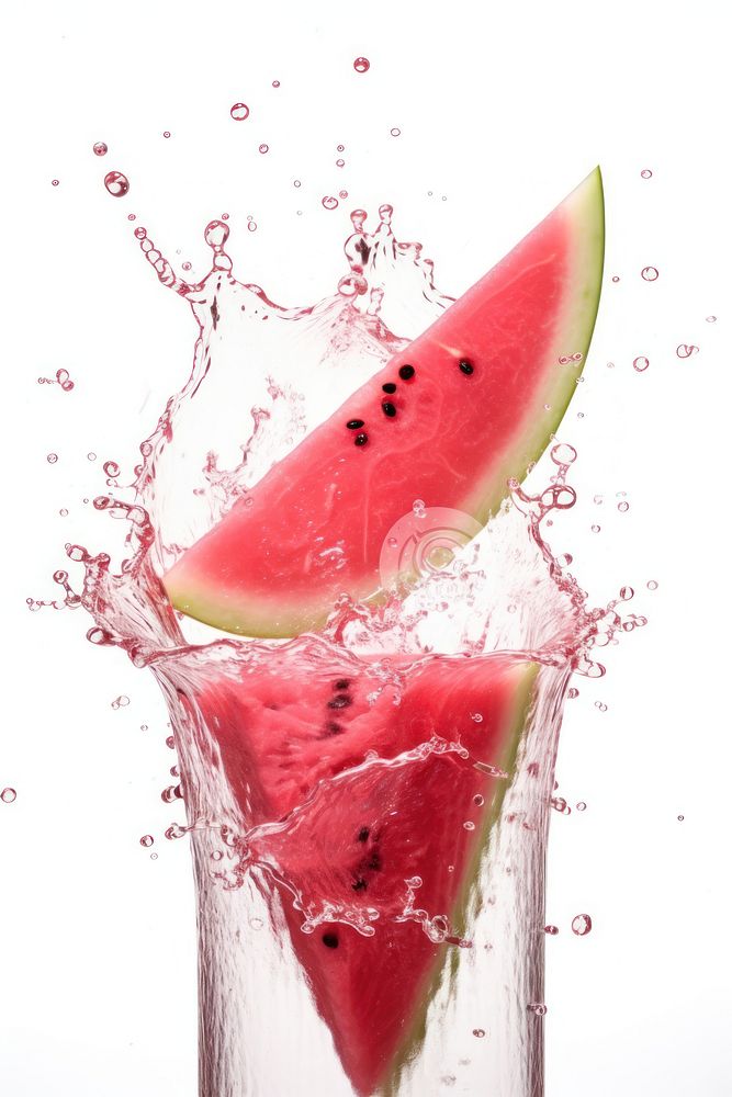 Watermalon cut splash watermelon fruit | Premium Photo - rawpixel