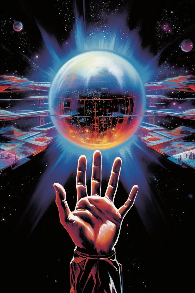 Hand astronomy universe planet. | Premium Photo Illustration - rawpixel